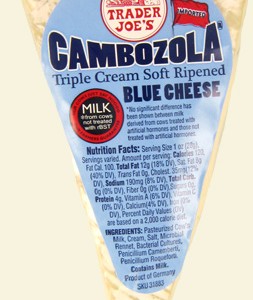 Trader Joe's Cambozola Triple Cream Soft Ripened Blue Cheese Reviews ...