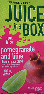 Trader Joe's Pomegranate and Lime Juice in a Box Reviews - Trader Joe's Reviews
