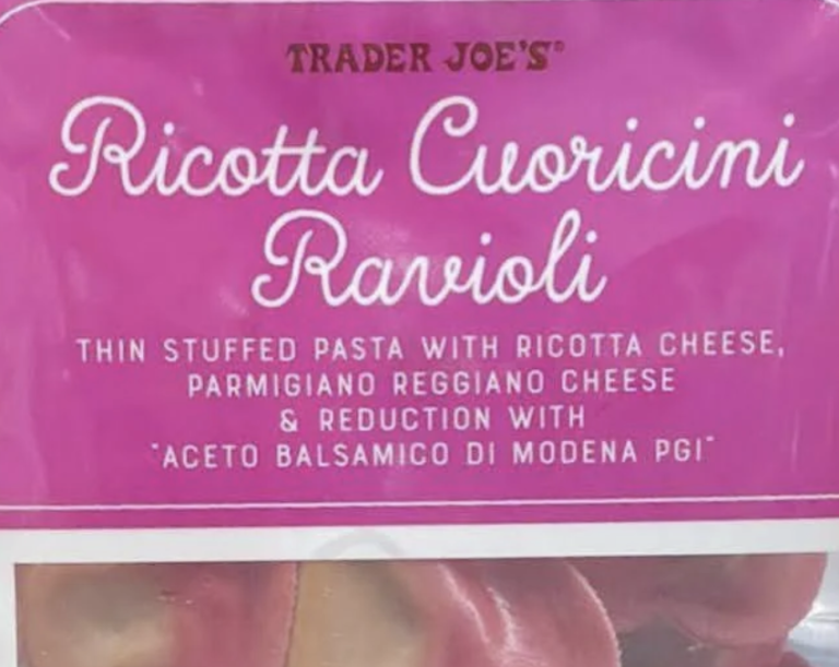 Trader Joe's Heart-Shaped Ricotta Cuoricini Ravioli Reviews - Trader ...