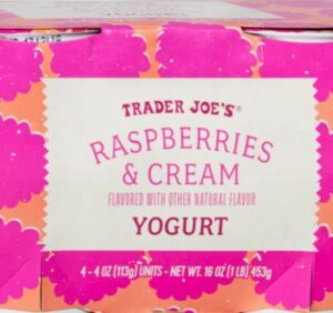 Trader Joe's Raspberries & Cream Yogurt Reviews - Trader Joe's Reviews